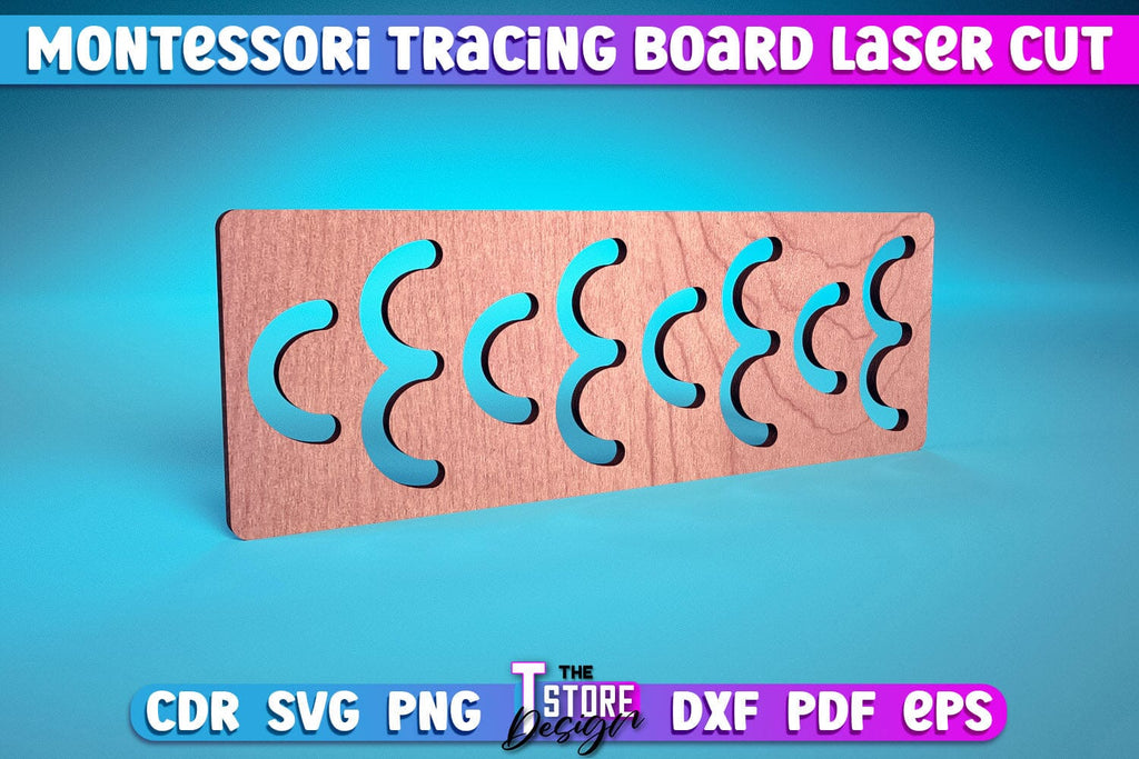 Montessori Trancing Board | Trancing Board Laser Cut Design | CNC File ...