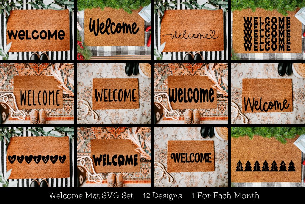 Monthly Welcome Mat SVG - So Fontsy