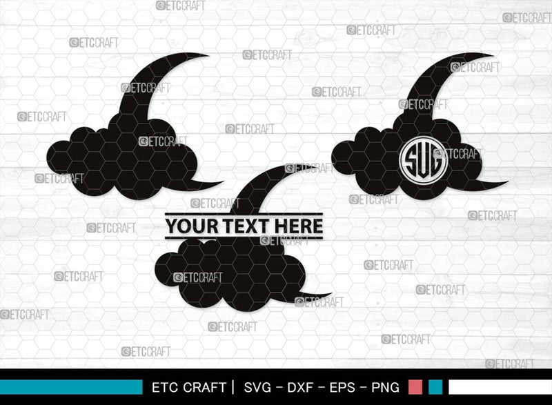 Moon Monogram, Moon Silhouette, Moon SVG, Star Svg, Moon Star Svg ...