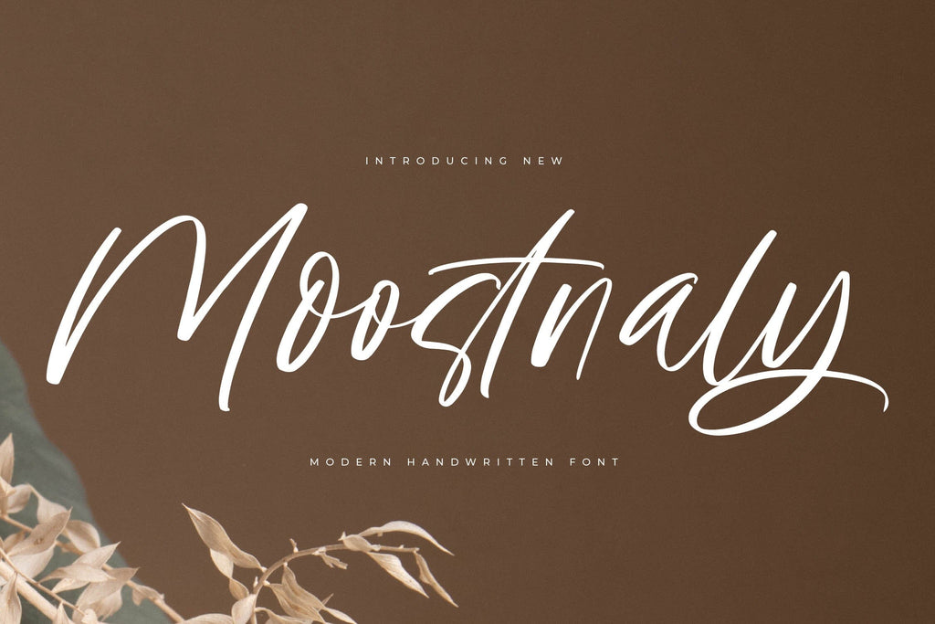 Moostnaly - Modern Handwritten Font - So Fontsy