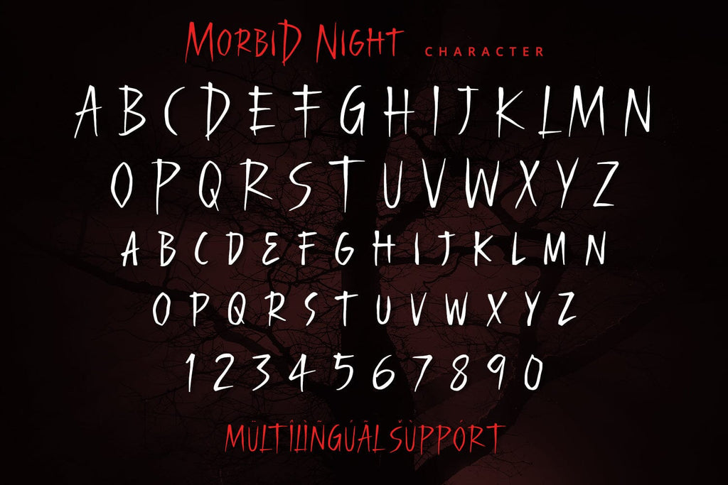 Morbid Night - Display Font - So Fontsy