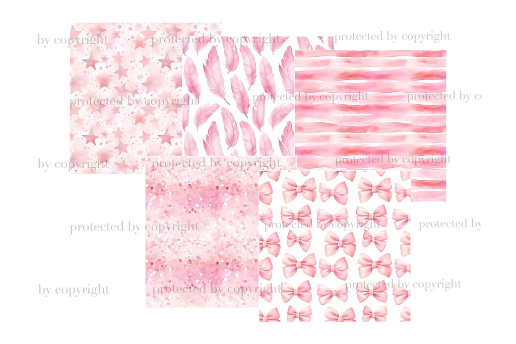 Mothers Day Digital Paper | Mom Pattern Set - So Fontsy