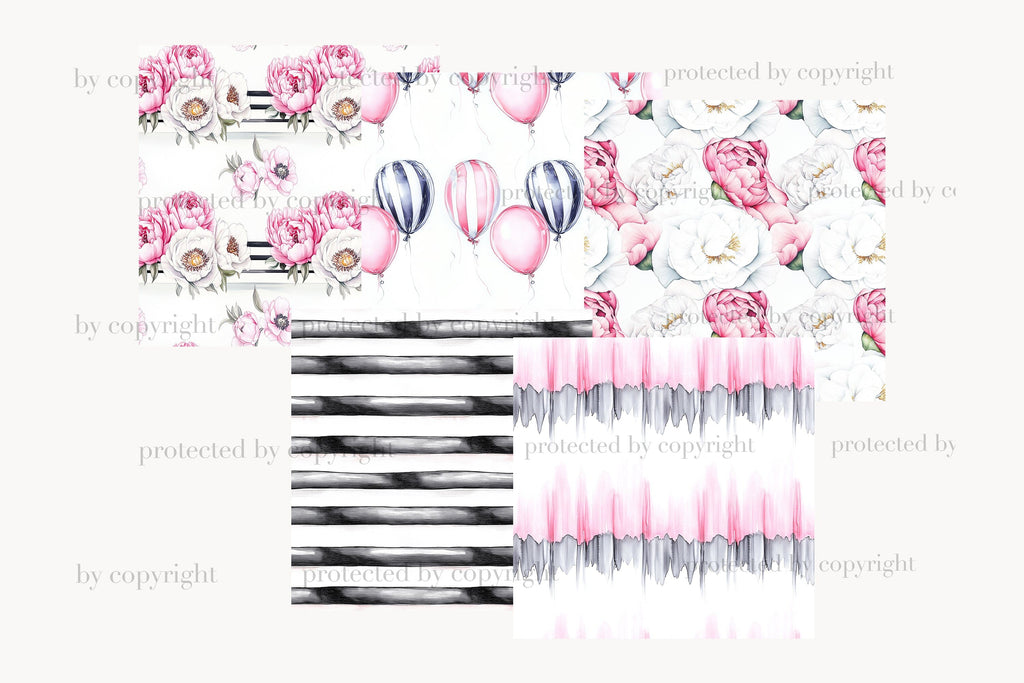 Mothers Day Digital Paper | Mothers Day Pattern - So Fontsy