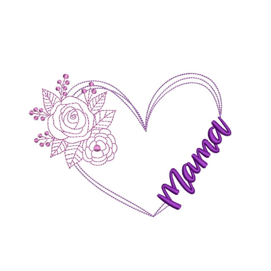 Mother's Day Embroidery Design, Gift for Mom Embroidery File, 4 sizes ...