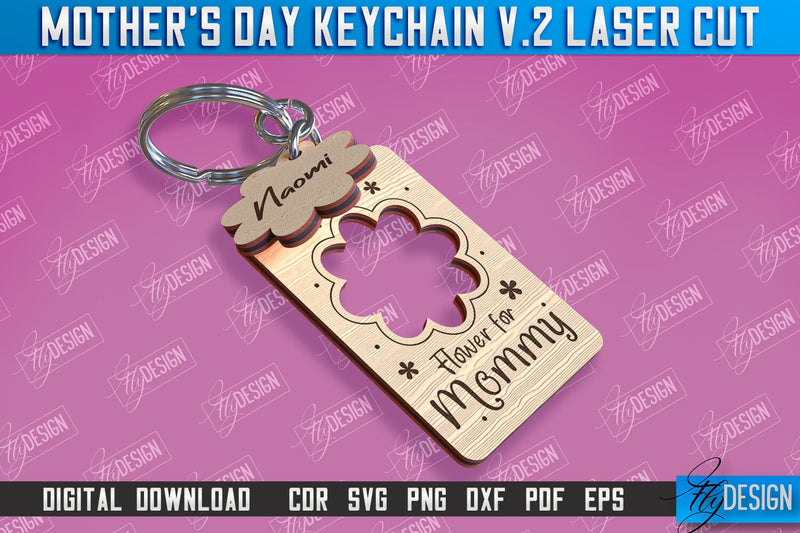Mother’s Day Keychain Laser Cut | Happy Mother’s Day | Granny Gift ...