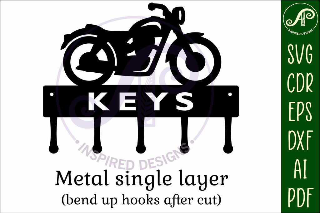 Motorbike Key holder designs - So Fontsy