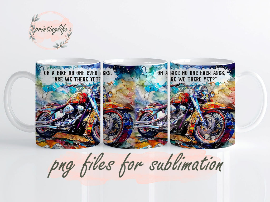 Motorcycle Mug Wrap, Motorcycle Mug Wrap Design, Instant Digital Design ...