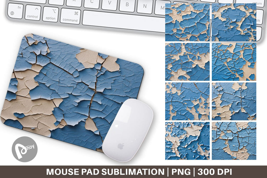 Mouse Pad Blue Peel Texture - So Fontsy