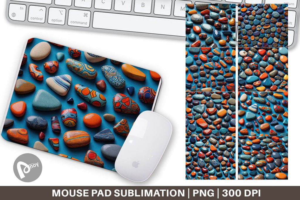 Mouse Pad Collection Pattern Stones - So Fontsy
