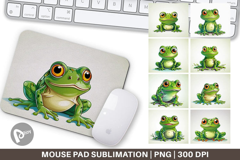 Mouse Pad Cute Frog - So Fontsy