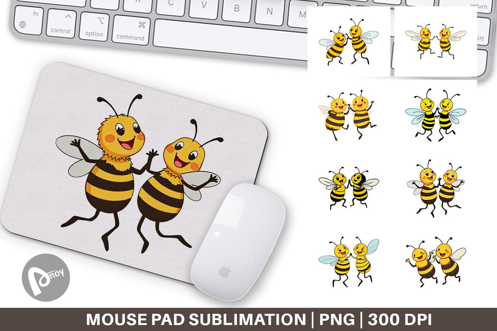 Mouse Pad Dancing Bees - So Fontsy