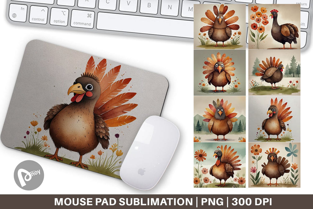 Mouse Pad Illustration Turkey - So Fontsy