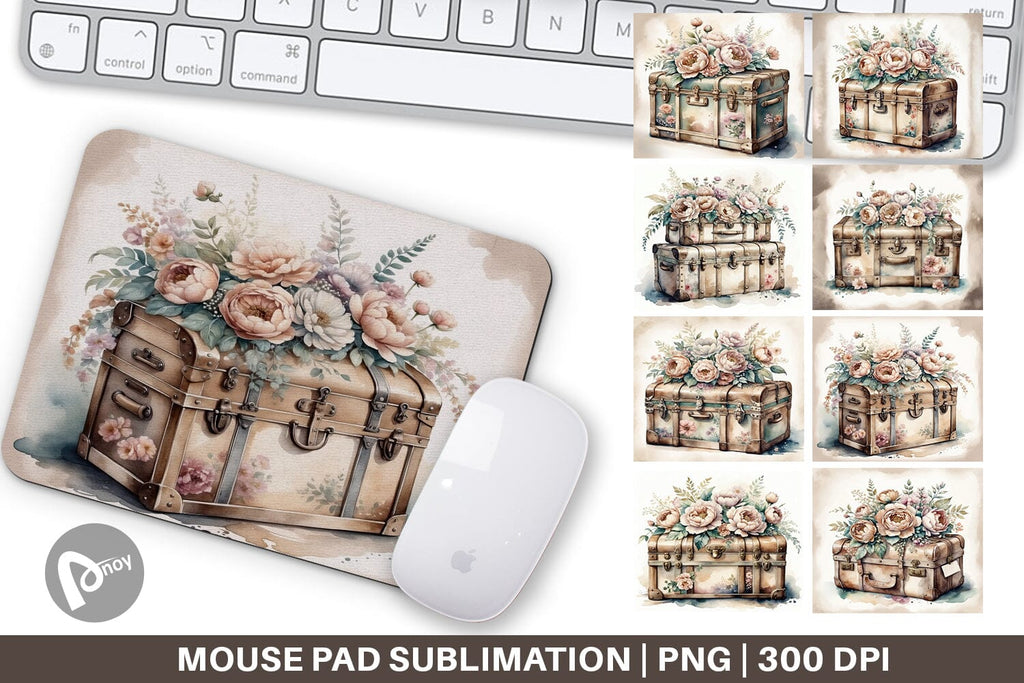 Mouse Pad Steamer Trunk - So Fontsy
