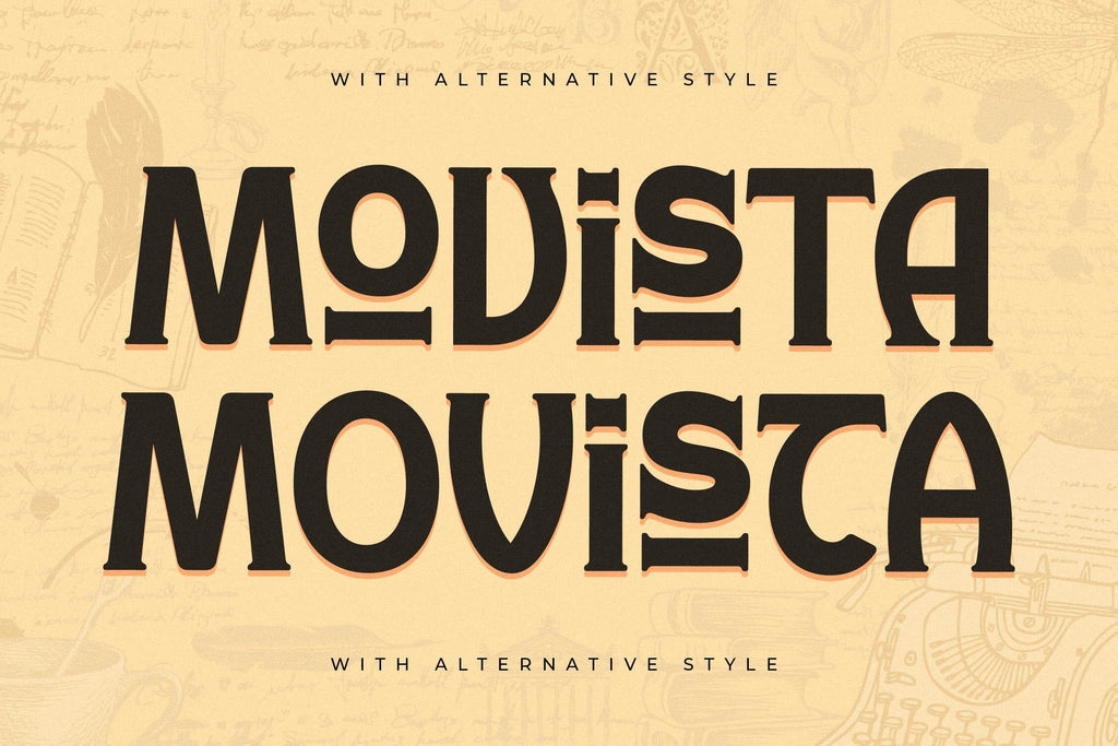 Movista - New Display Typeface - So Fontsy
