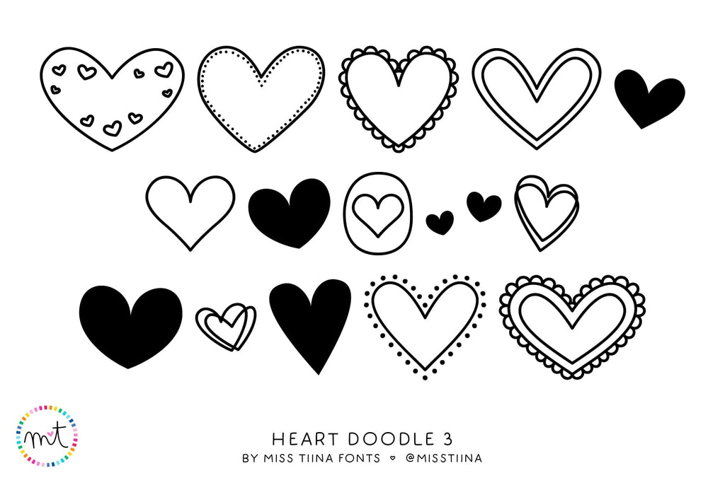 MTF Heart Doodle 3 - So Fontsy