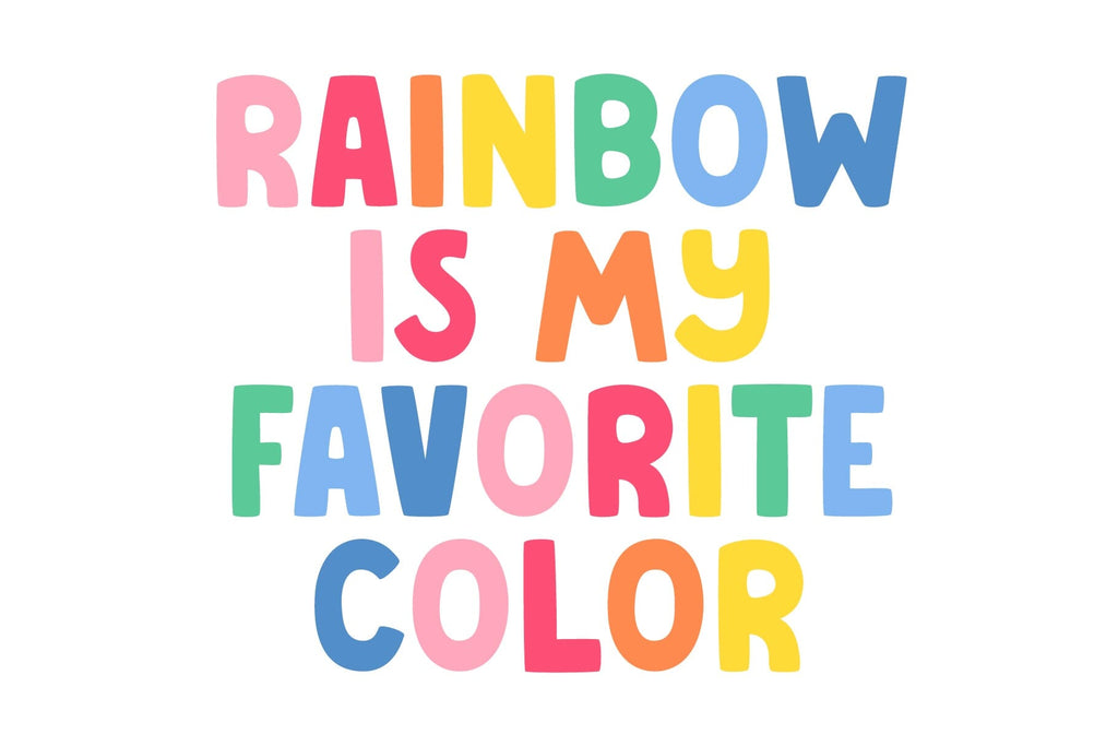 MTF Rainbow SVG Color + Black - So Fontsy