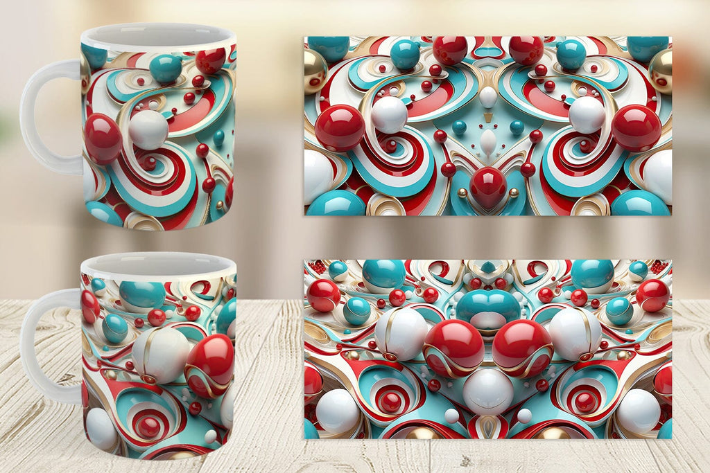 Mug Wrap 3D Orb Christmas - So Fontsy