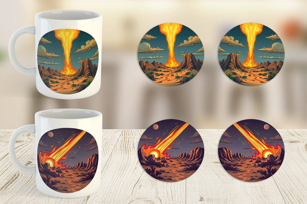 Mug Wrap Falling Meteor - So Fontsy