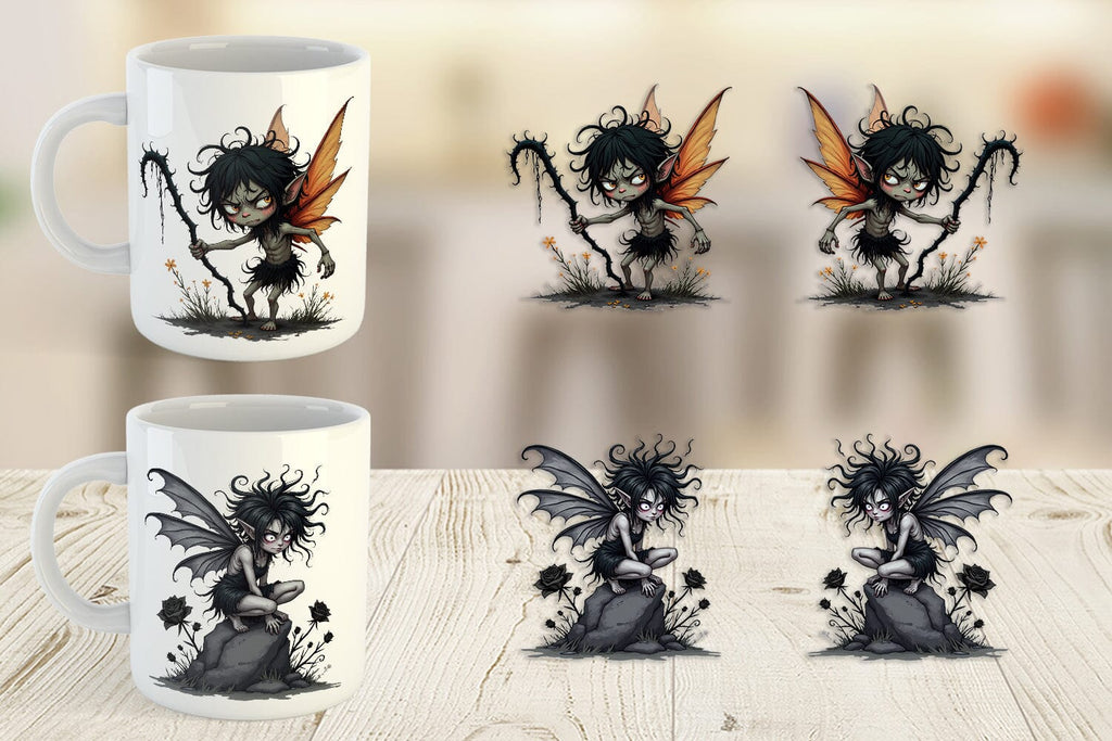 Mug Wrap Grumpy Dark Fairy - So Fontsy