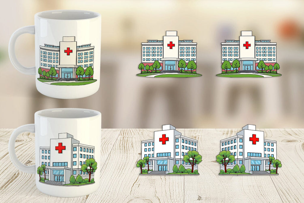 Mug Wrap Hospital Building - So Fontsy