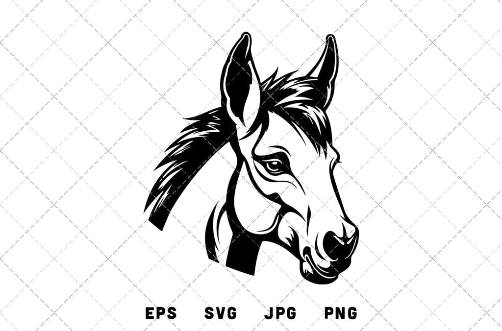 Mule Mascot Graphics - JPG, SVG, PNG, EPS - Digital Download with ...