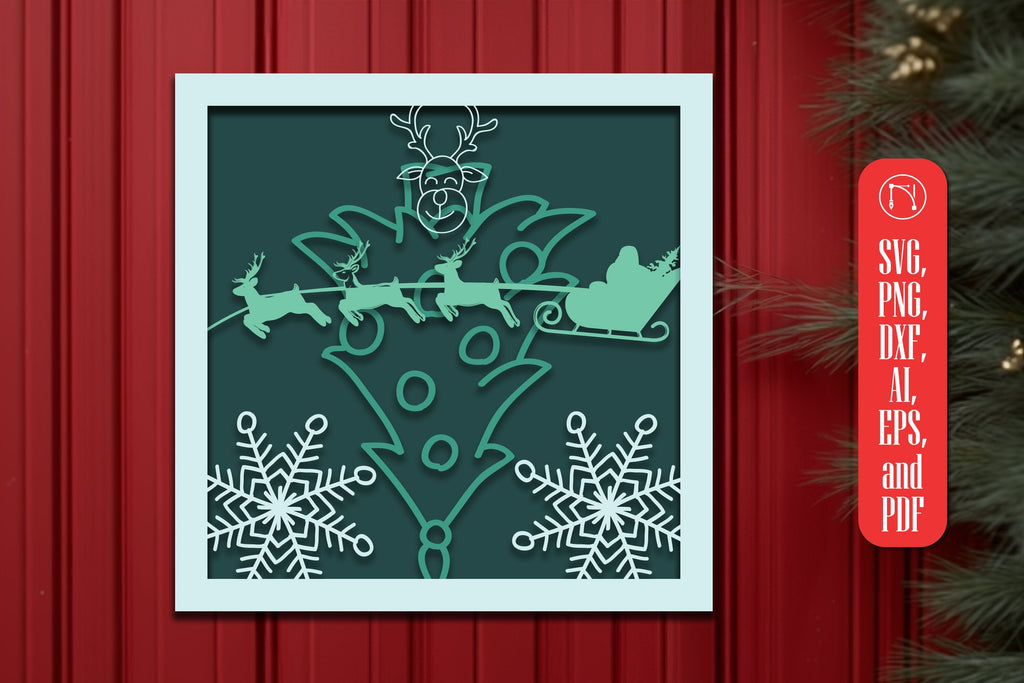Multi-Layer Christmas SVG Decor files - So Fontsy