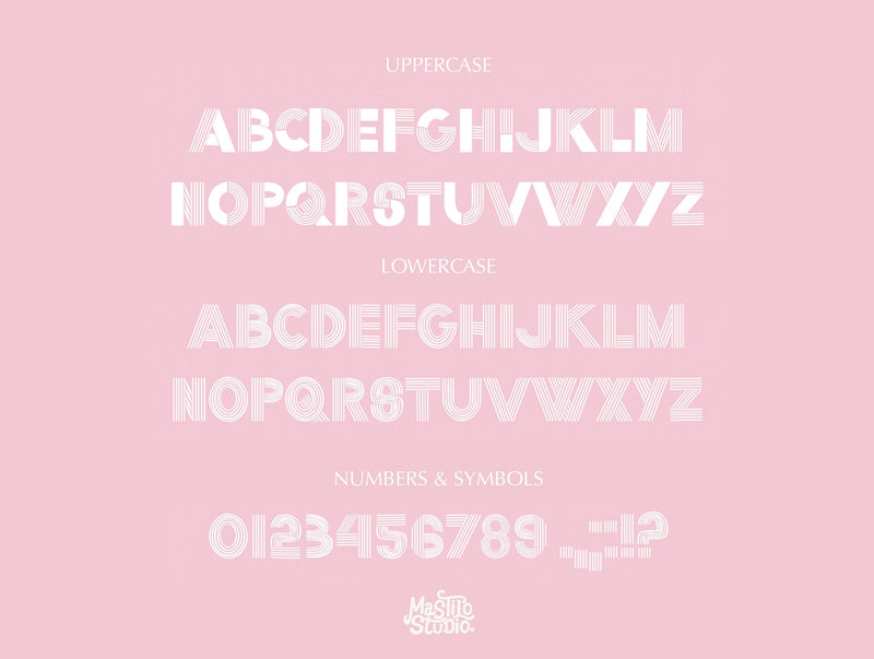 Multiline Retro Font - Stardust, Handwritten font - So Fontsy