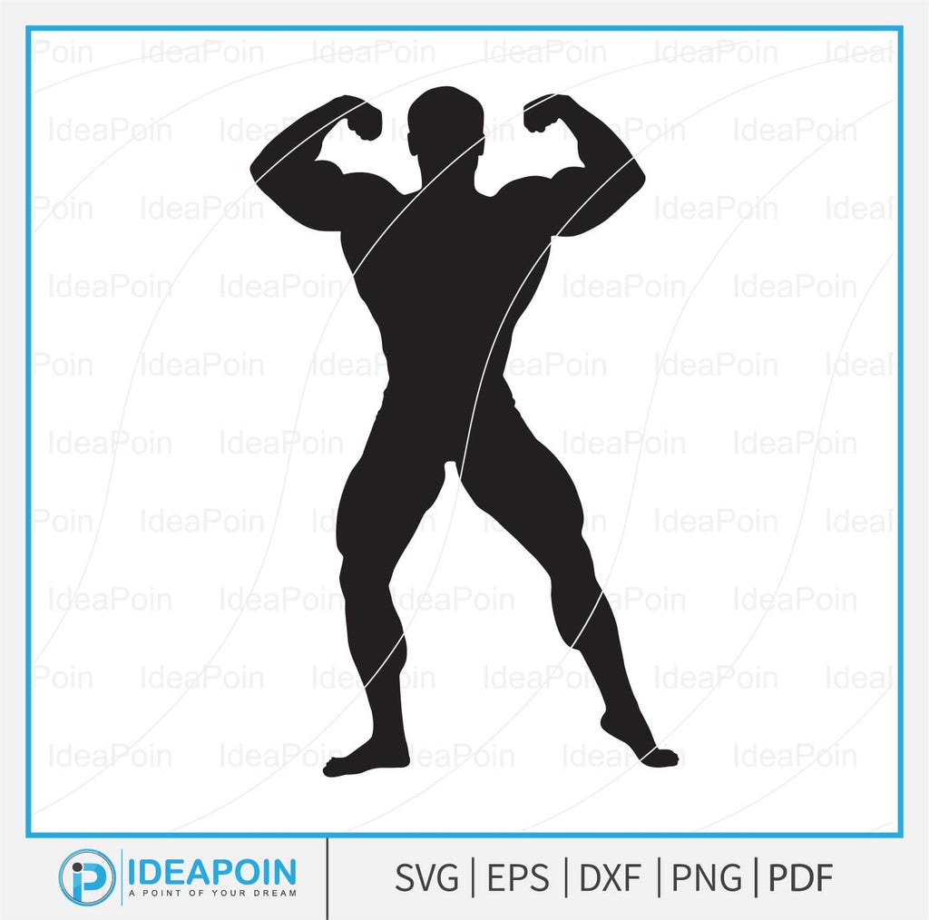 Muscles svg, Weightlifter SVG, Bodybuilder Man SVG Fitness Svg ...