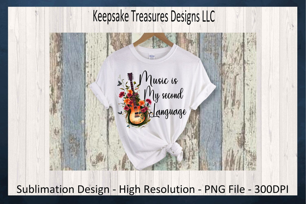 Music Is My Second Language, Music Lover Shirt, Music Teacher ...