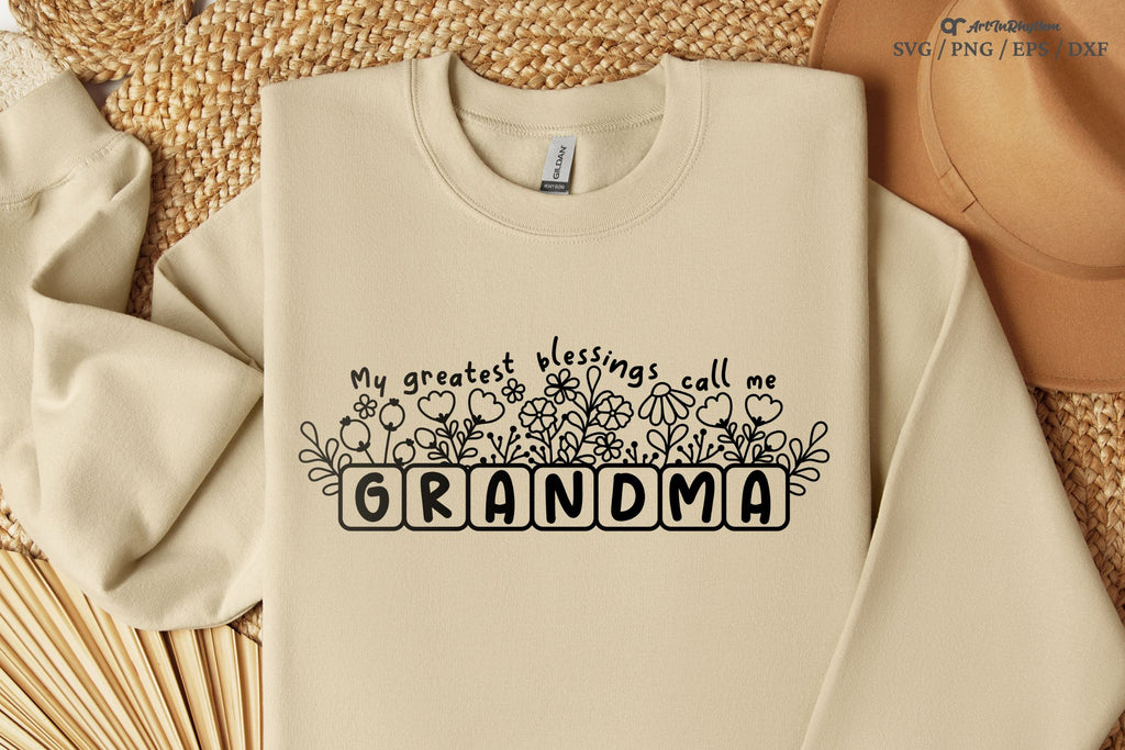 My greatest blessings call me grandma Svg, Grandma Svg, Grandma Svg ...