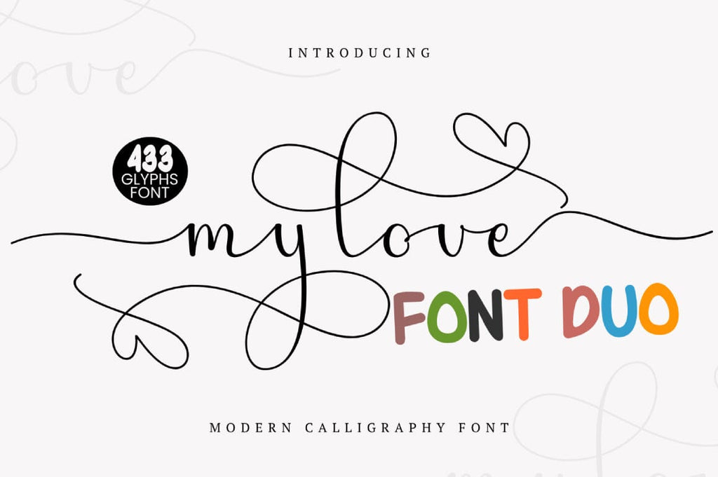 My Love Font Duo - So Fontsy