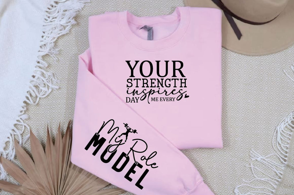 My Role Model Sleeve SVG Design, Inspirational sleeve SVG, Motivational ...