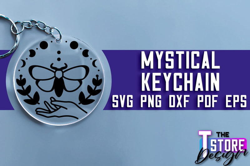 Mystical Keychain SVG | Mystical Symbols SVG Design - So Fontsy