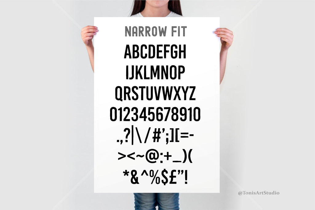 Narrow Fit Font | 2 Styles: Regular & Outline | SVG, OTF, TTF | Sporty ...