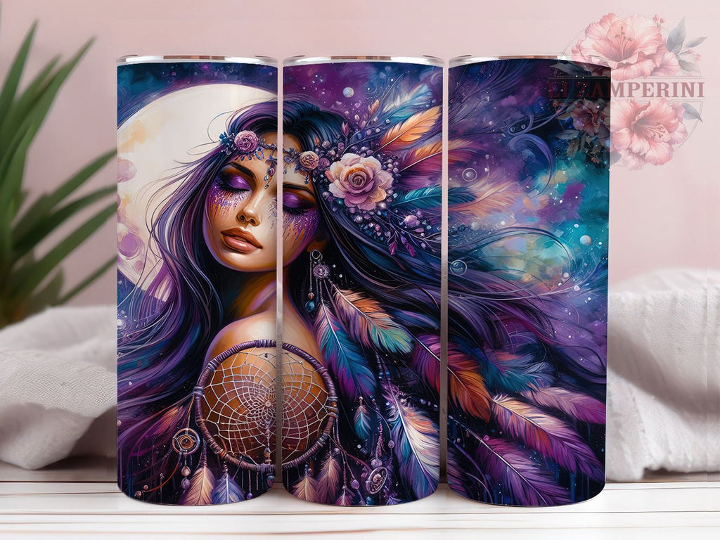 Native American Dreams Tumbler Wrap, 20oz Skinny Sublimation Design ...