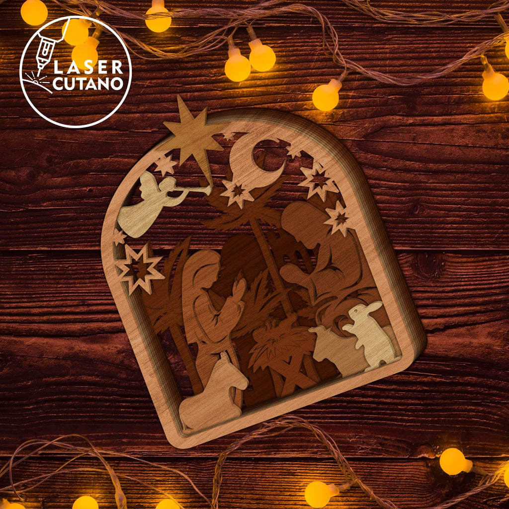 Nativity Scene Multilayer Template, Christmas Home Decor, Wood Cut ...