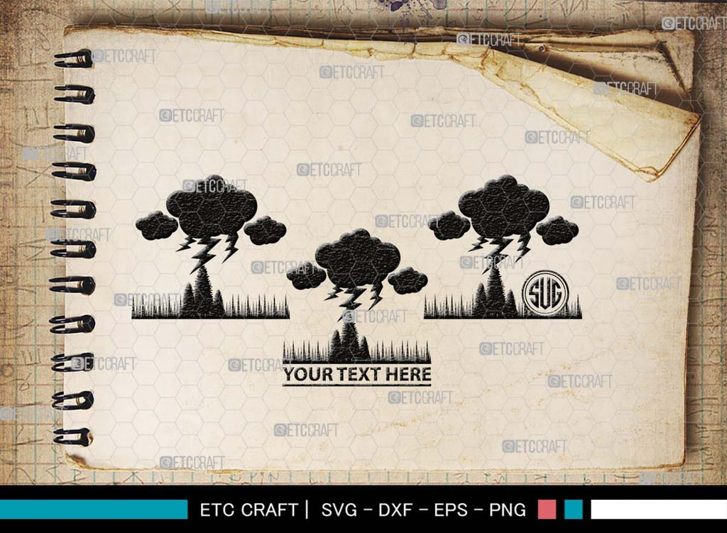 Natural Disasters Monogram, Natural Disasters Silhouette, Natural ...