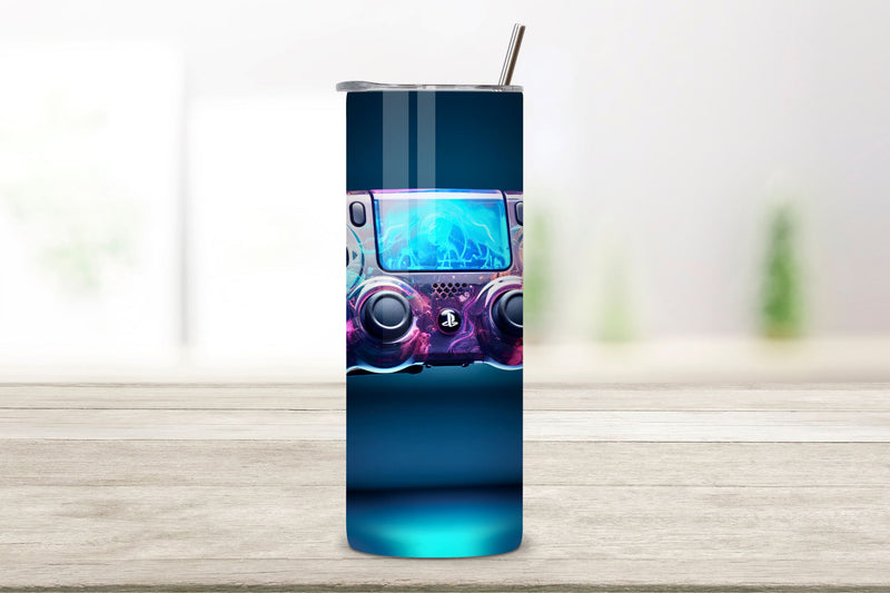 Neon Gamer Tumbler sublimation designs download PNG, Game, Gamer ...