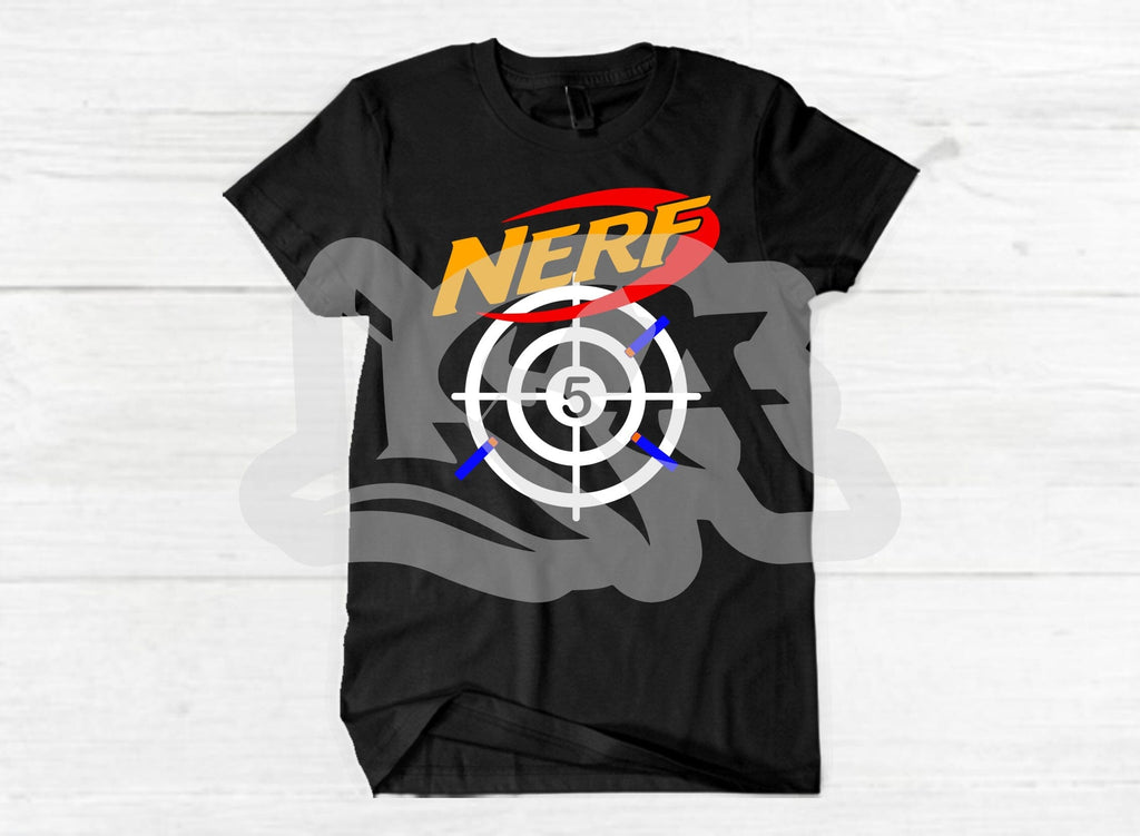 NERF Birthday Shirt, NERF Family Birthday Designs, SVG - So Fontsy