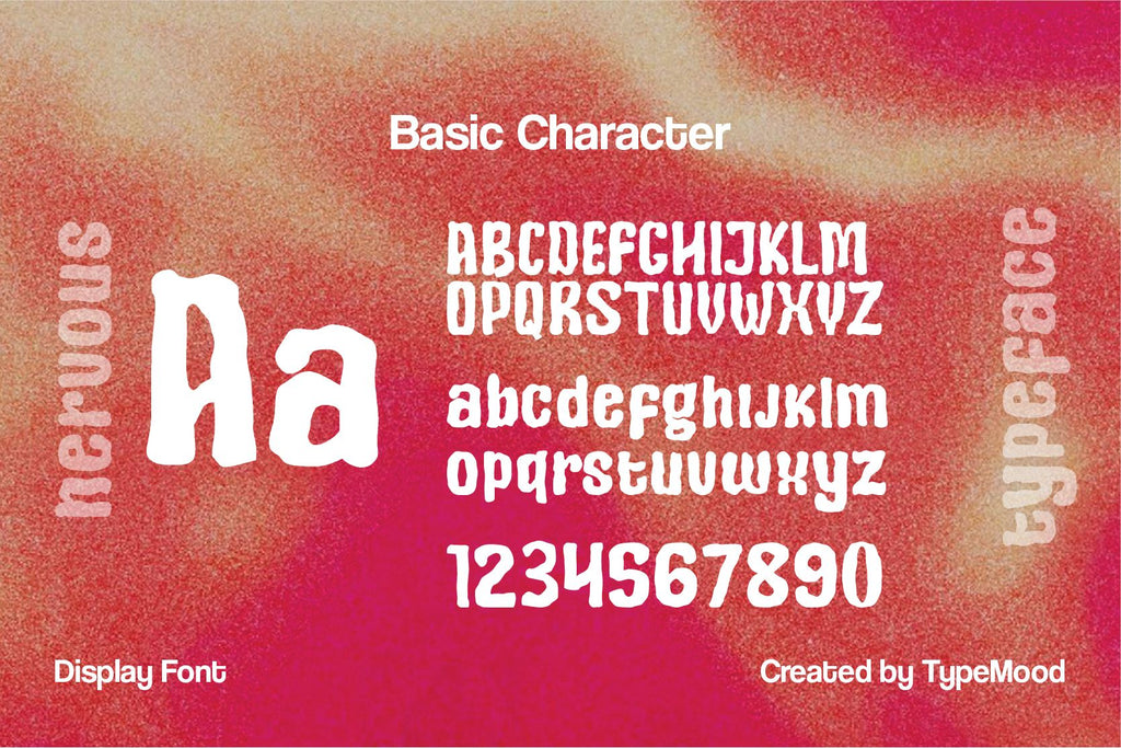 Nervous Typeface Display Font - So Fontsy