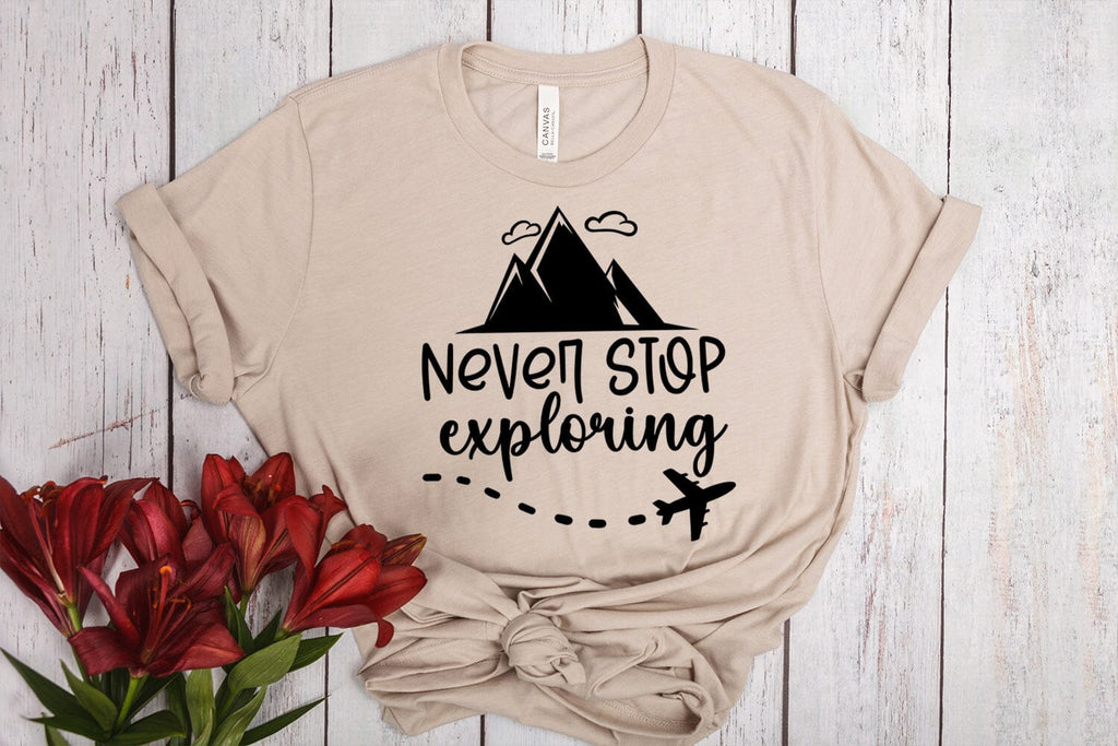 Never Stop Exploring SVG I Travel SVG I Vacation SVG PNG - So Fontsy