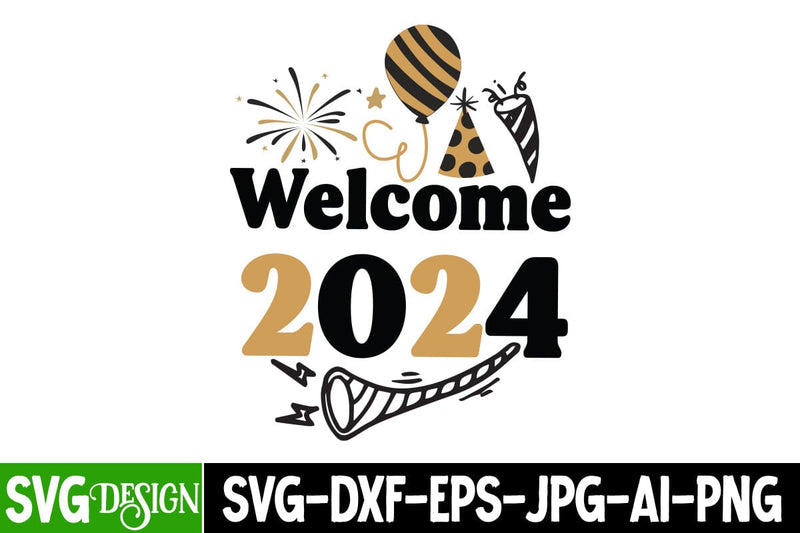 New Year 2024 SVG Bundle,New Year 2024 Sublimation Bundle, Happy New Year SVG Cut File, New Year ...