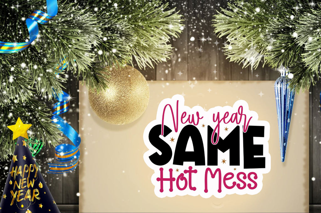 New year same Sticker Design - So Fontsy