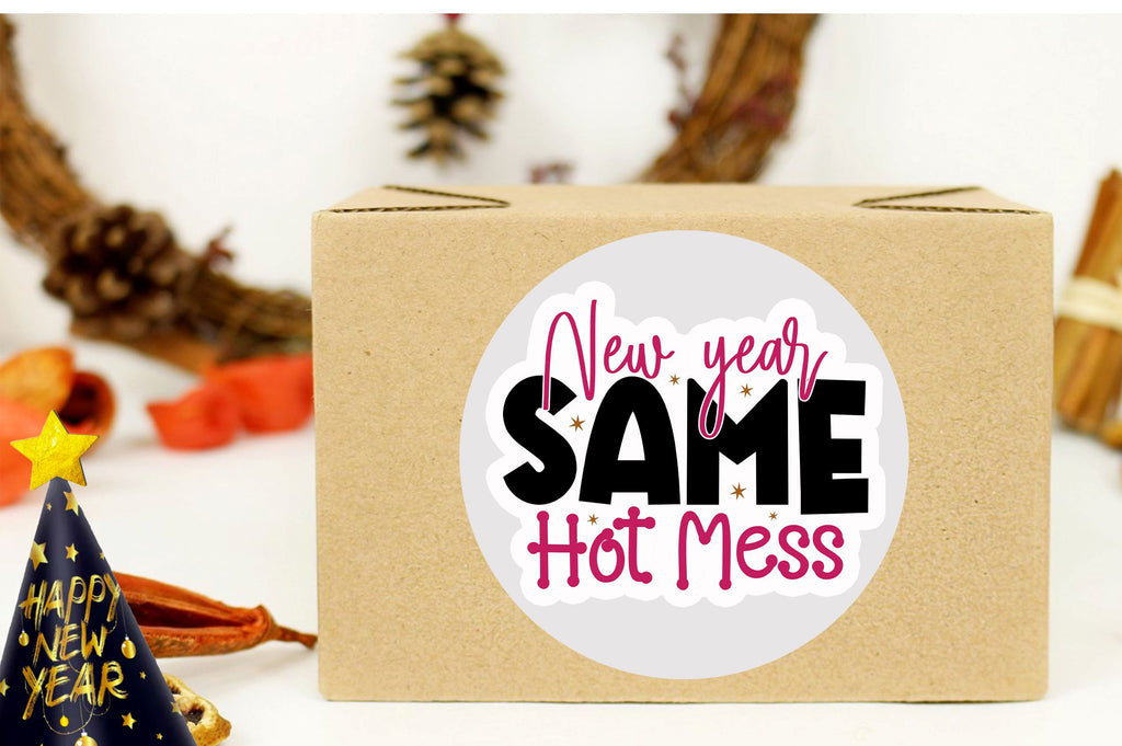 New year same Sticker Design - So Fontsy