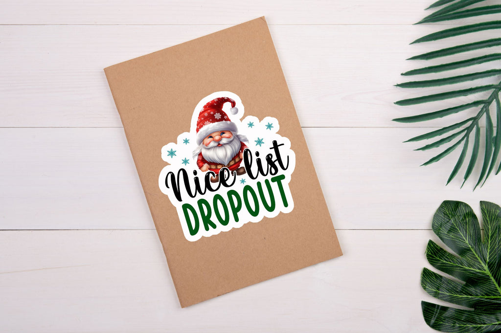 Nice list dropout Sticker Design - So Fontsy