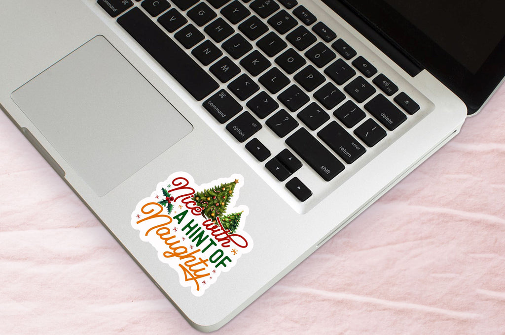 Nice with a hint Sticker Design - So Fontsy