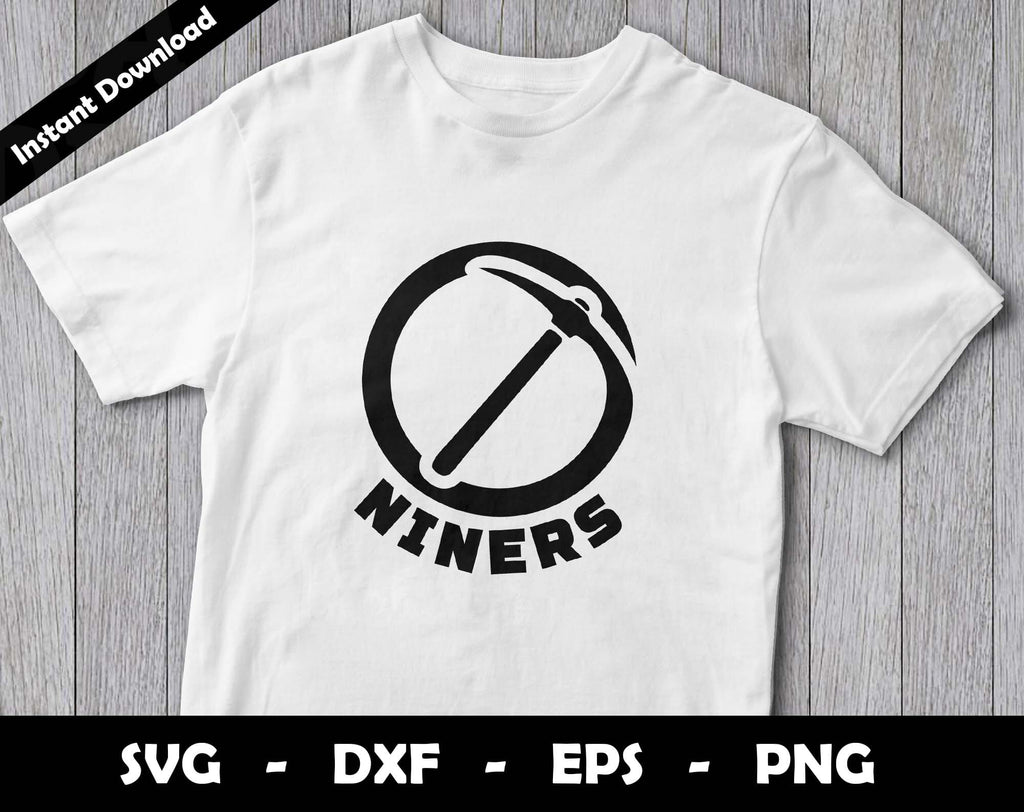 Niners SVG Cut File, Niners logo SVG Design, Niners Football Mascot, T ...