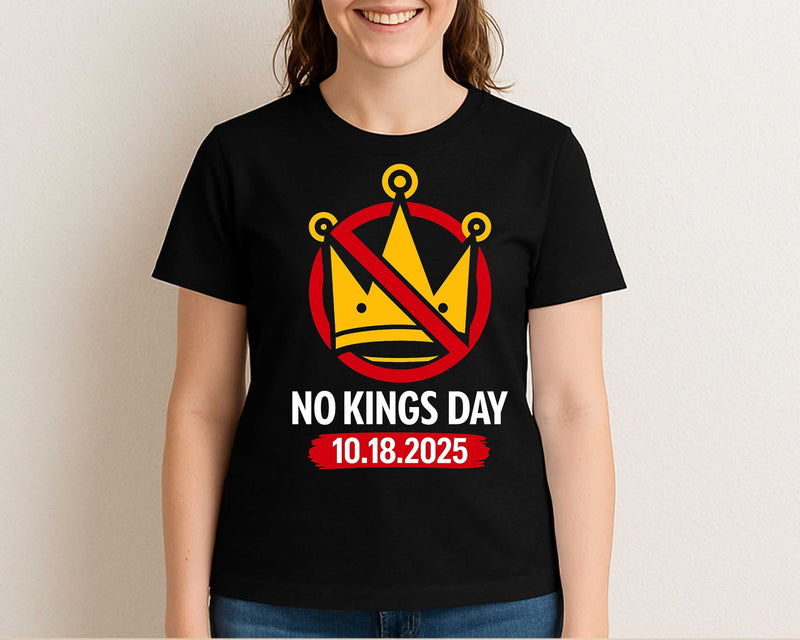 No Kings Day PNG Anti King Crown Design - So Fontsy