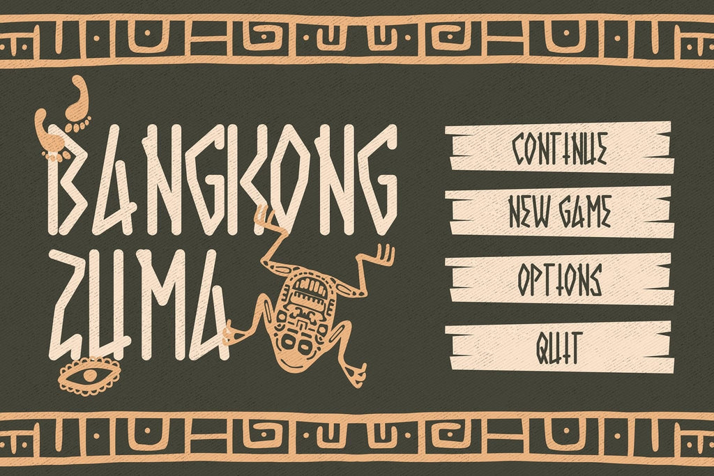 Nomad Tribes - Ancient Display Font - So Fontsy