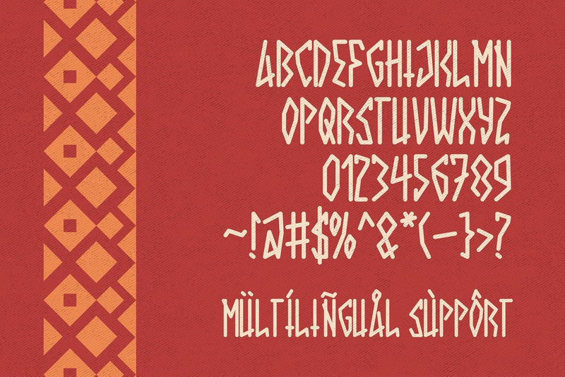Nomad Tribes - Ancient Display Font - So Fontsy